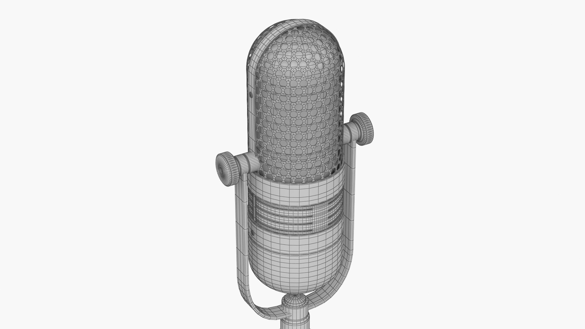 3D Microphone V2 Gold - TurboSquid 2099282