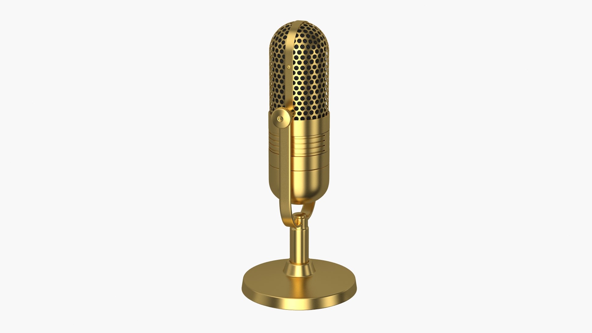3D Microphone V2 Gold - TurboSquid 2099282
