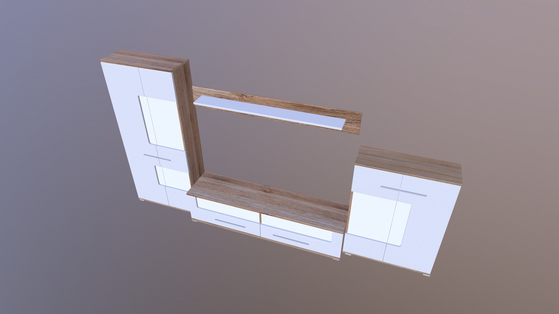 Wall Display Unit 3D - TurboSquid 2160100