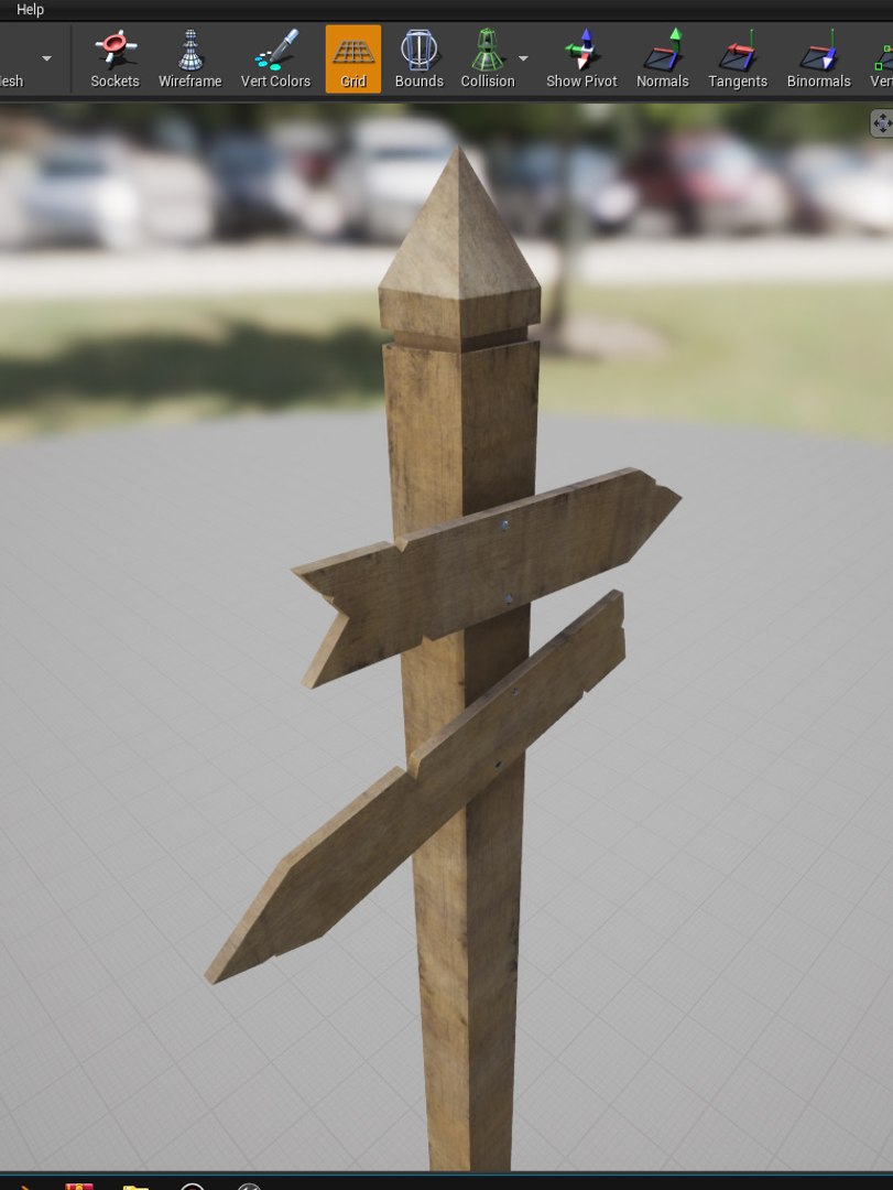 Wooden sign 3D model - TurboSquid 1786972