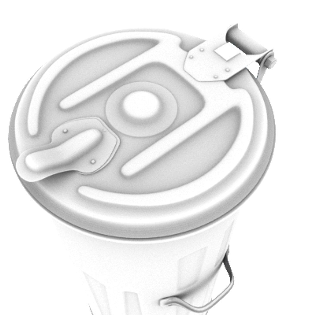 Bin Dustbin Metal 3d Model