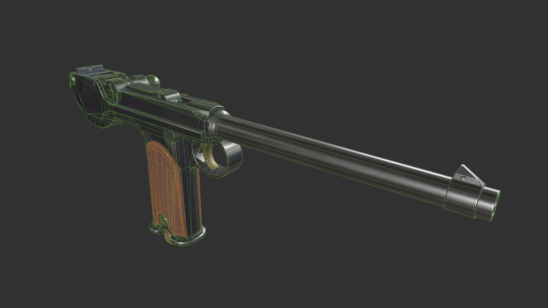 Borchardt C93 Pistol 3D Model - TurboSquid 2103258