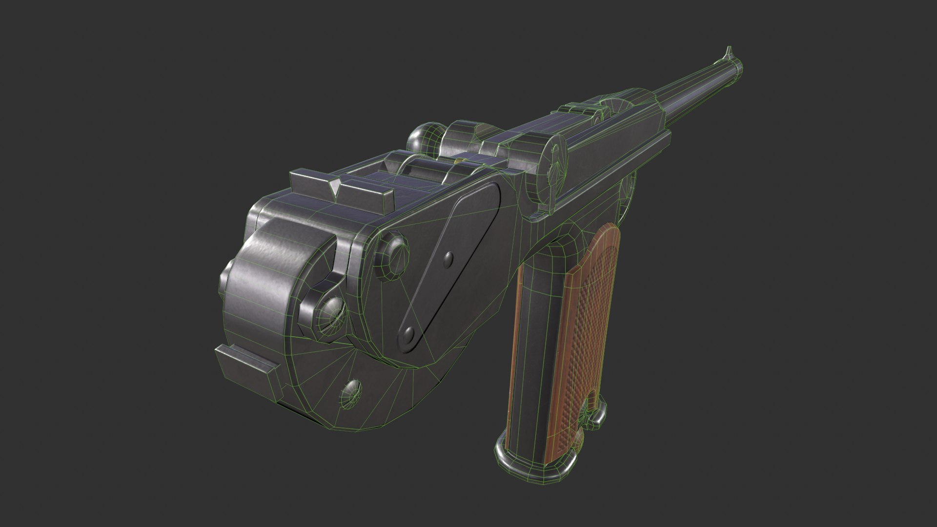 Borchardt C93 Pistol 3D Model - TurboSquid 2103258