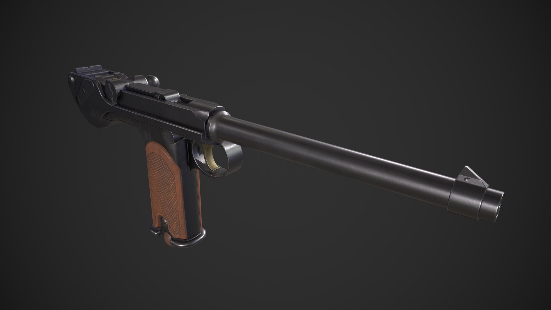 Borchardt C93 Pistol 3D Model - TurboSquid 2103258