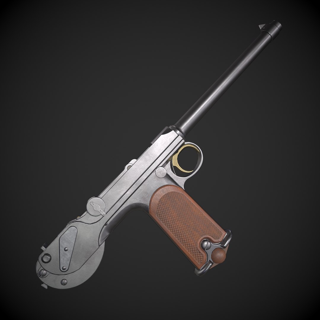 Borchardt C93 Pistol 3D Model - TurboSquid 2103258
