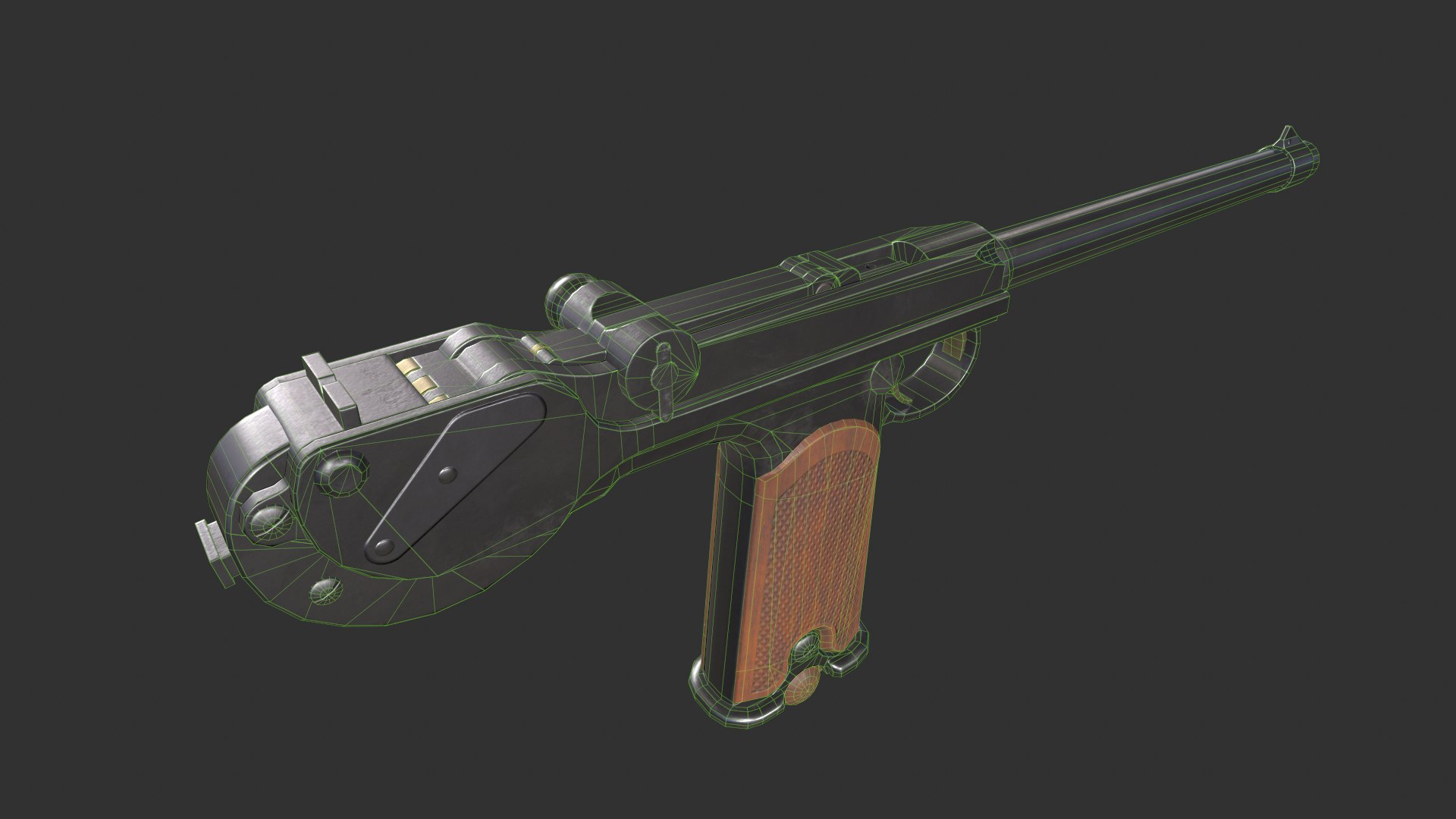 Borchardt C93 Pistol 3D Model - TurboSquid 2103258