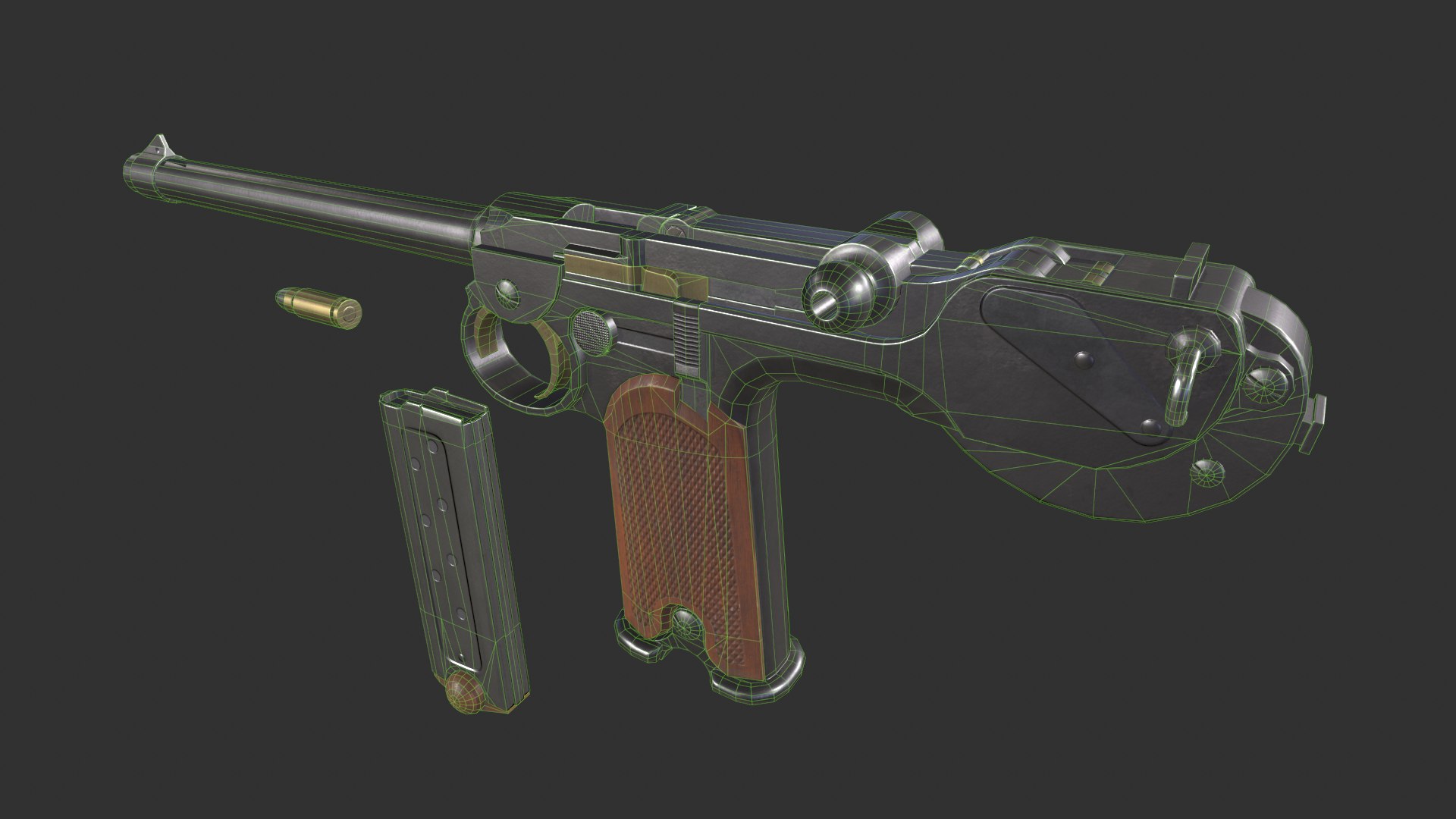 Borchardt C93 Pistol 3D Model - TurboSquid 2103258