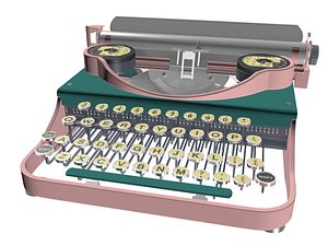 3D Typewriter Type Machine - TurboSquid 1556904