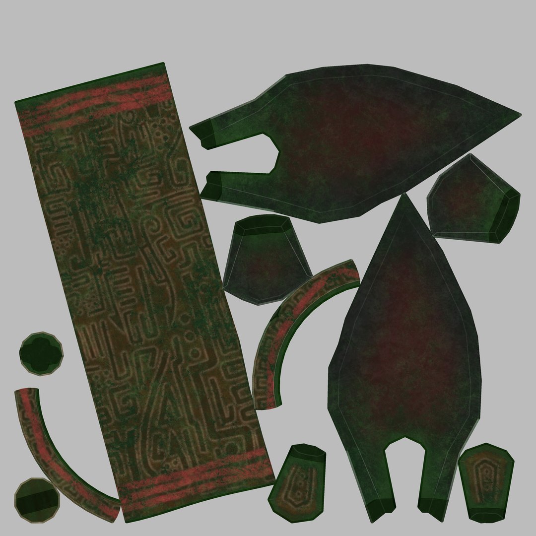 3D Model Mayan Weapon Collection - TurboSquid 2390734