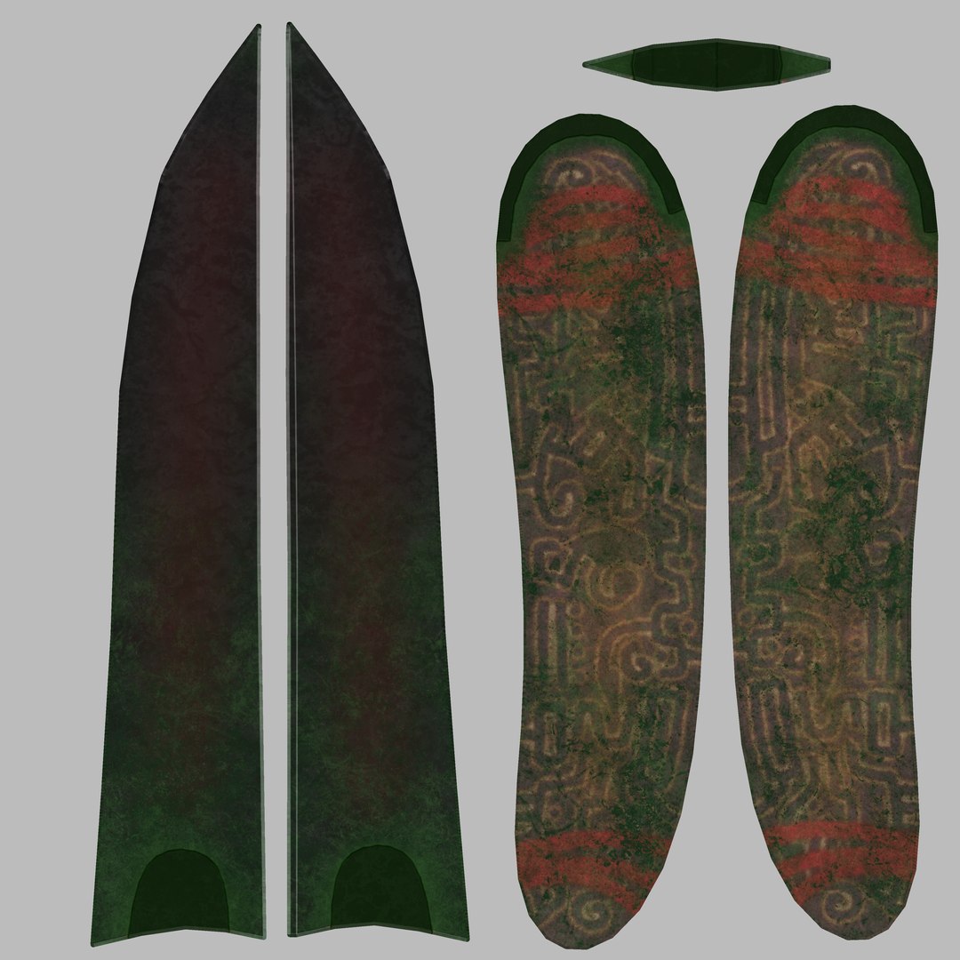 3D Model Mayan Weapon Collection - TurboSquid 2390734