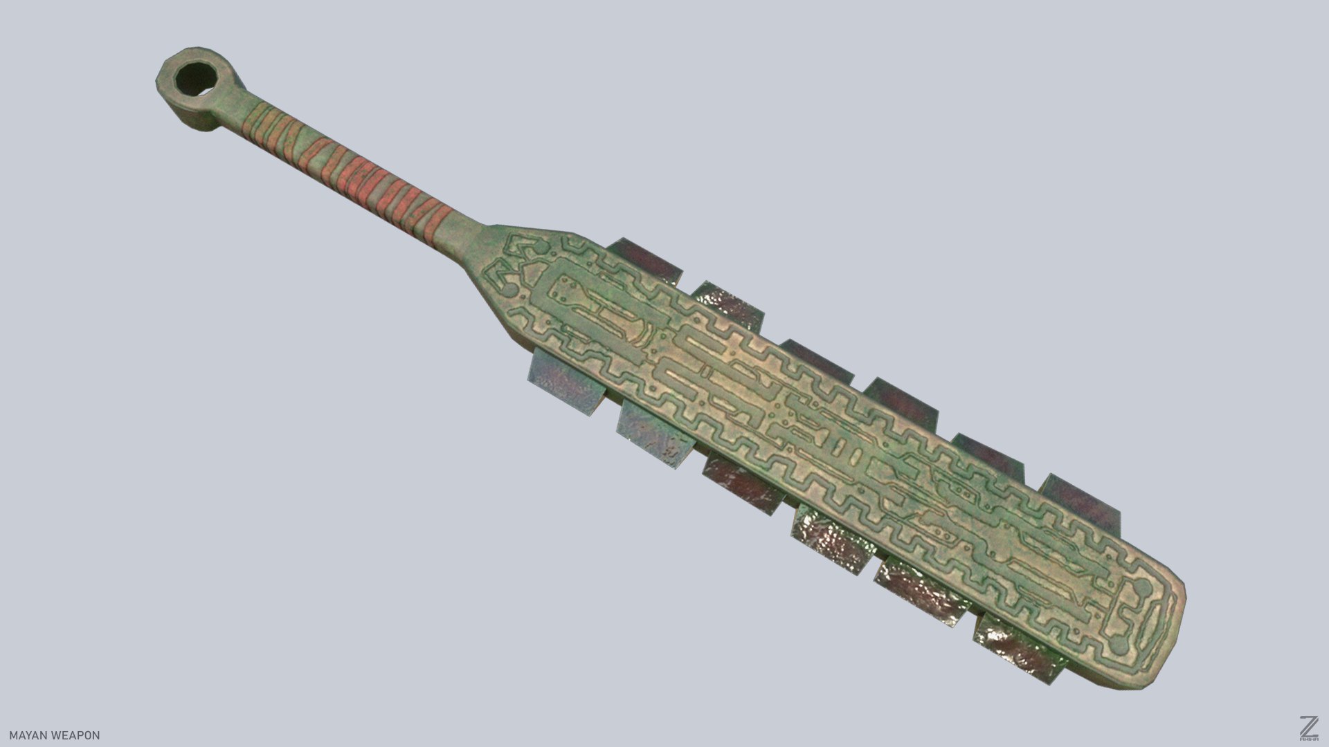 3D Model Mayan Weapon Collection - TurboSquid 2390734