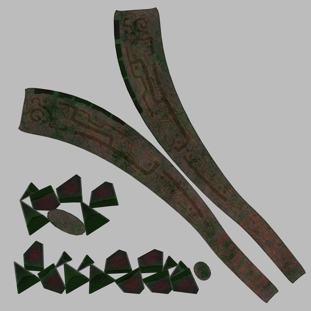 3D Model Mayan Weapon Collection - TurboSquid 2390734