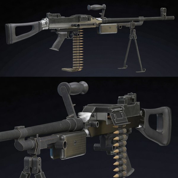 Machine Gun 3D Models for Download | TurboSquid