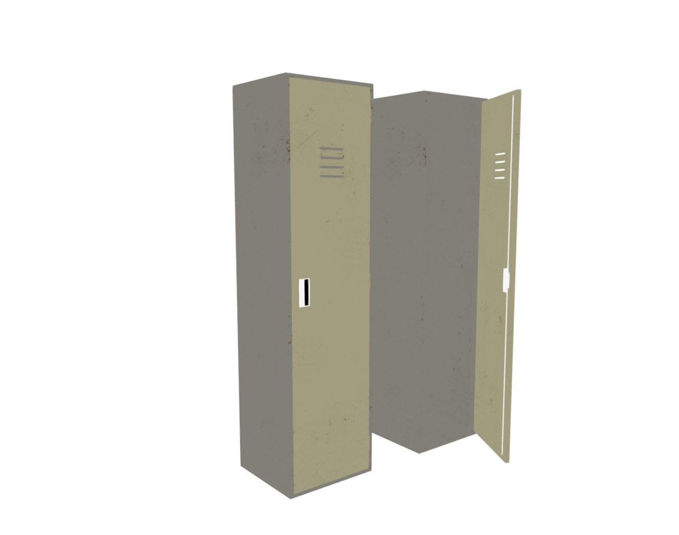 3D Locker Realistic - TurboSquid 1626851