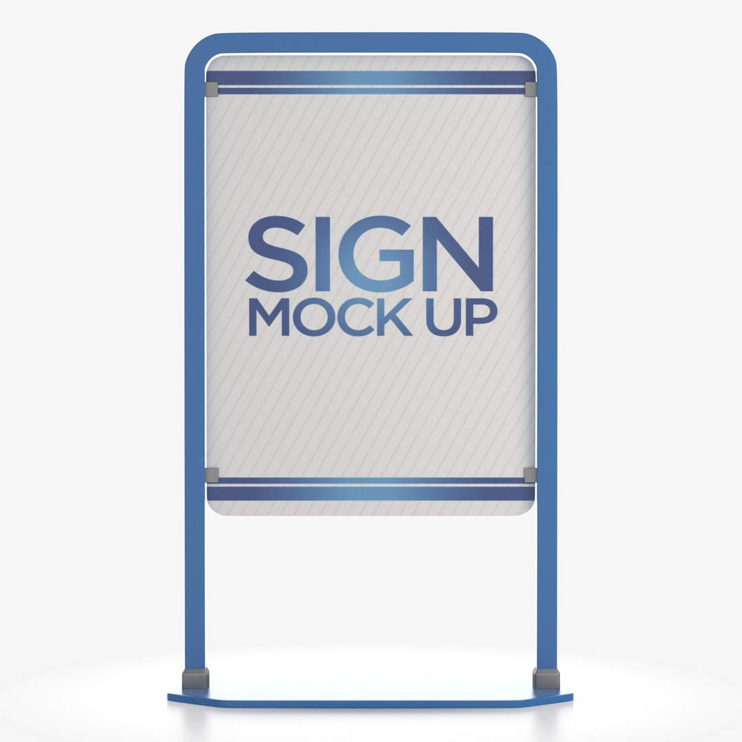 Swing Sign 3D Model - TurboSquid 1329023