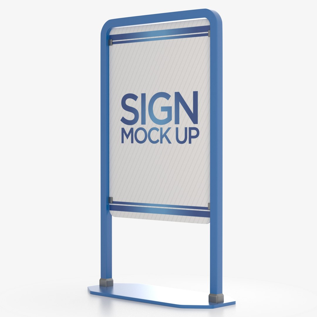 Swing Sign 3D Model - TurboSquid 1329023