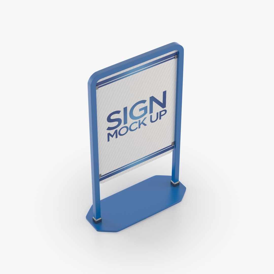 Swing Sign 3D Model - TurboSquid 1329023