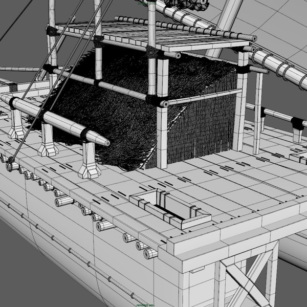 Drua boat model - TurboSquid 1537060