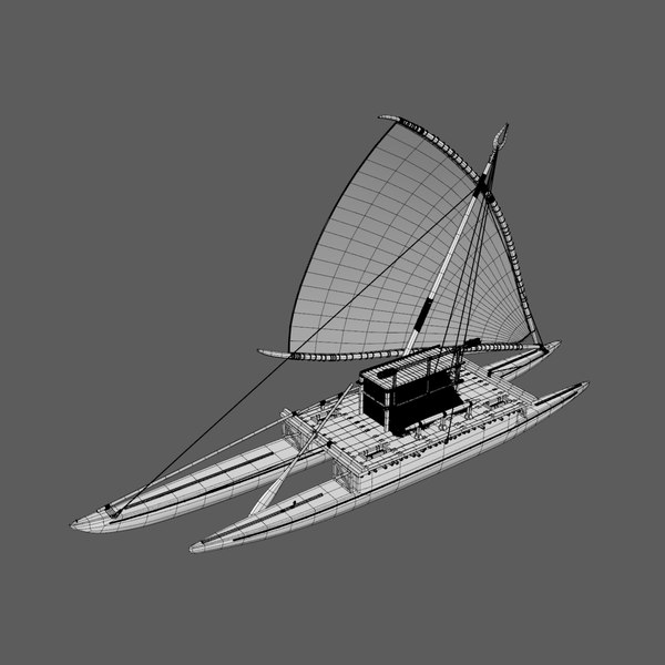 Drua boat model - TurboSquid 1537060