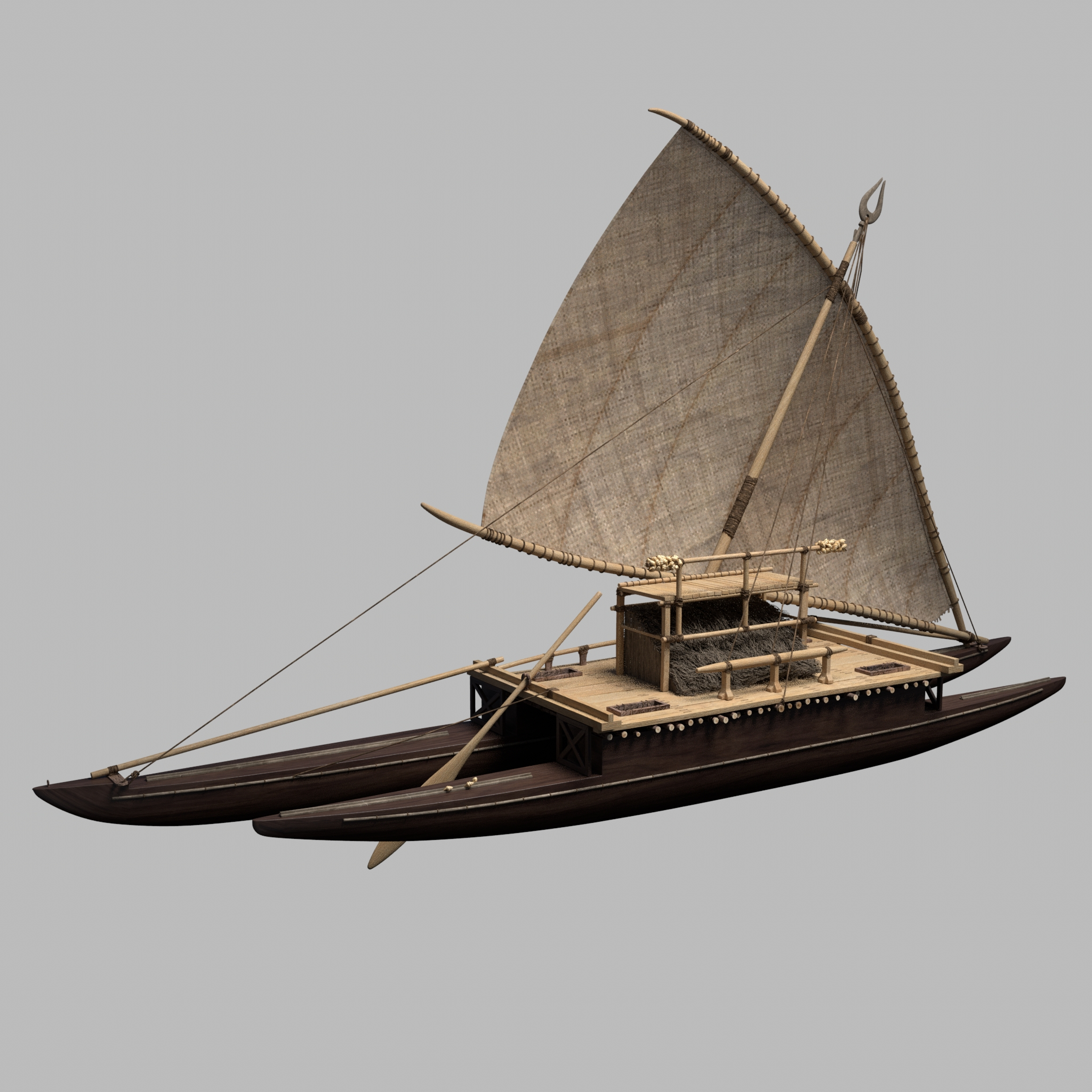 Drua boat model - TurboSquid 1537060