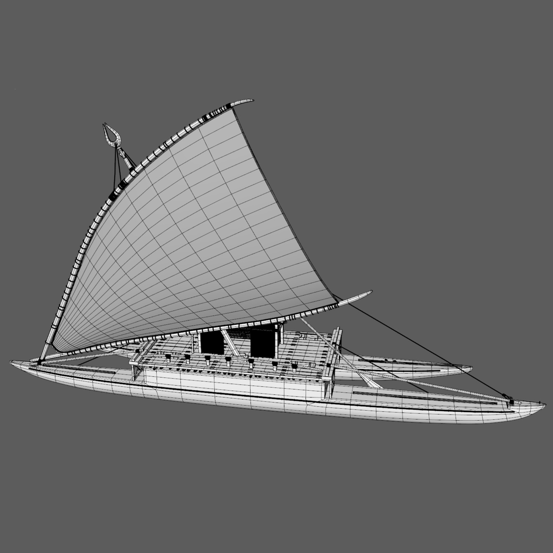 Drua boat model - TurboSquid 1537060