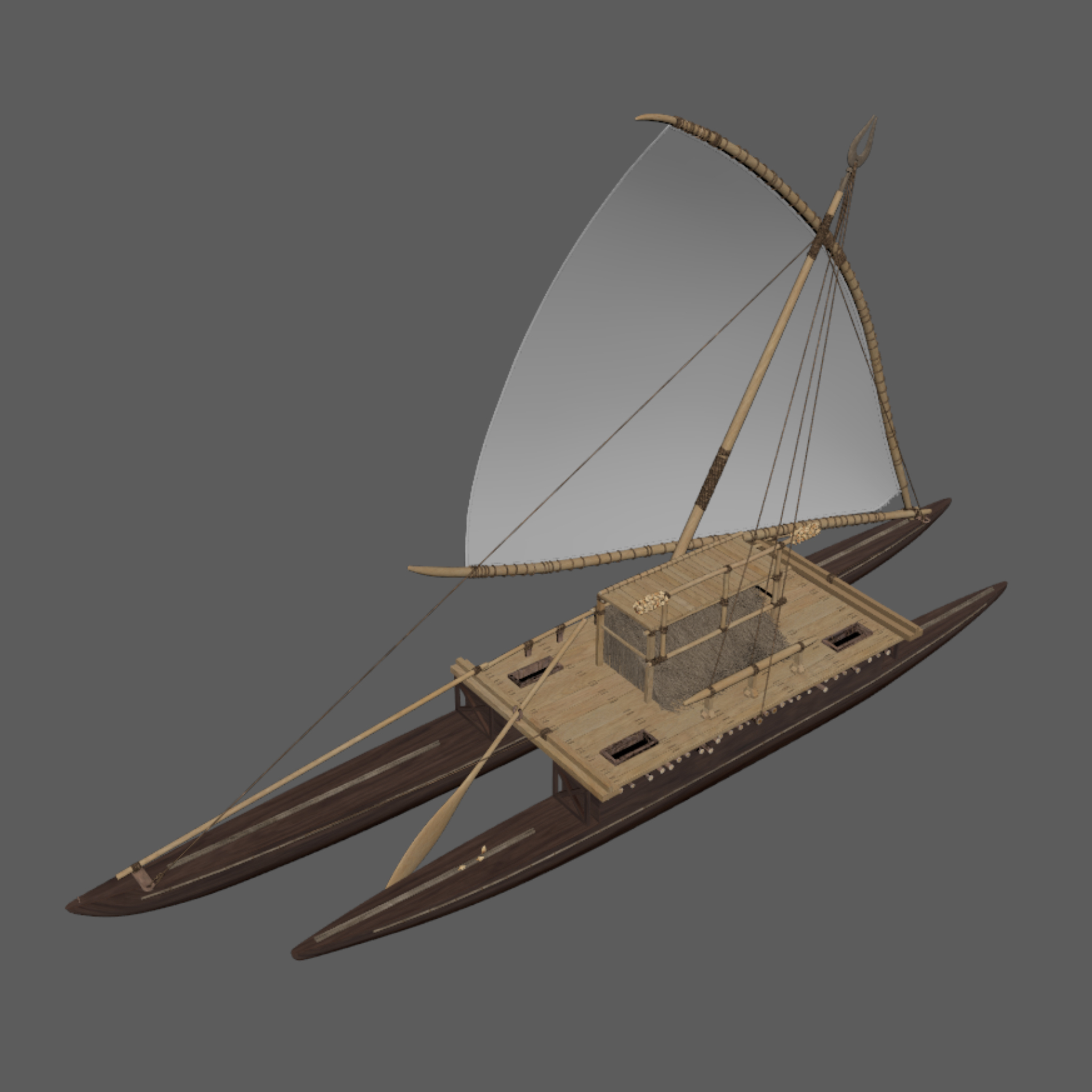 Drua boat model - TurboSquid 1537060
