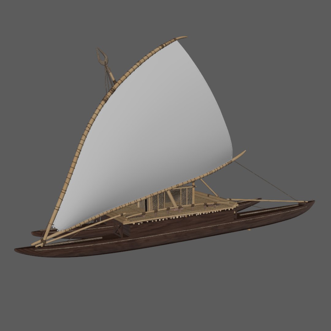 Drua boat model - TurboSquid 1537060