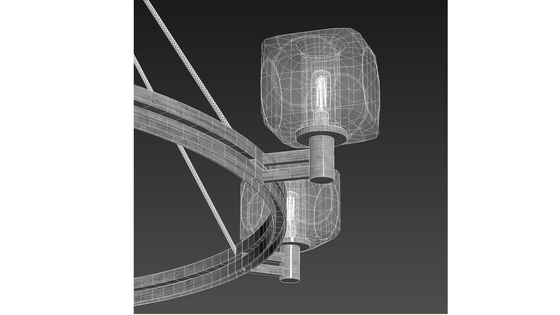 3D Restoration Hardware Demaret Round Chandelier - TurboSquid 2335801