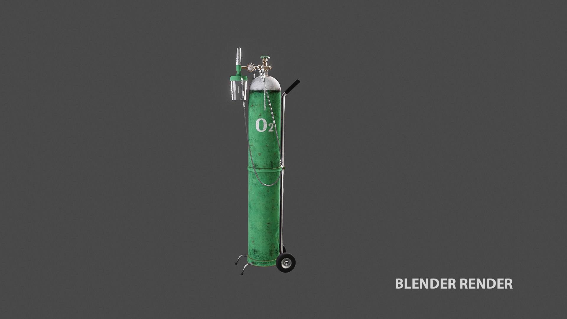 Oxygen Gas Tank Low-poly 3D Model - TurboSquid 2173431