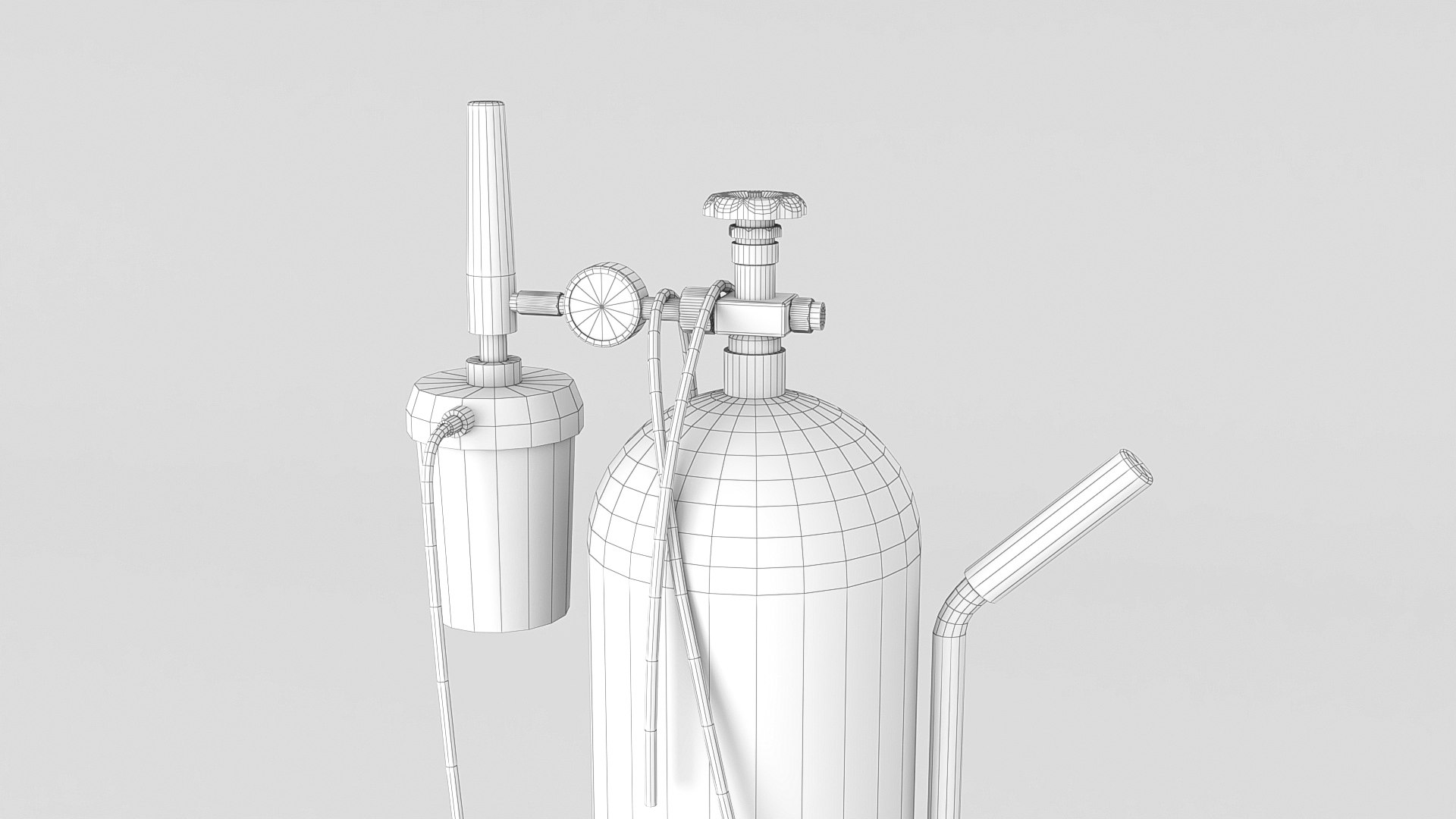 Oxygen Gas Tank Low-poly 3D Model - TurboSquid 2173431