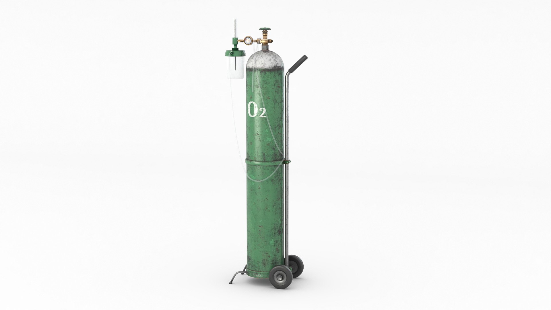 Oxygen Gas Tank Low-poly 3D Model - TurboSquid 2173431