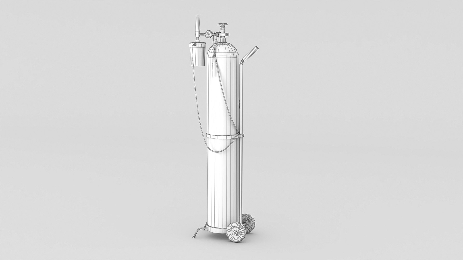 Oxygen Gas Tank Low-poly 3D Model - TurboSquid 2173431