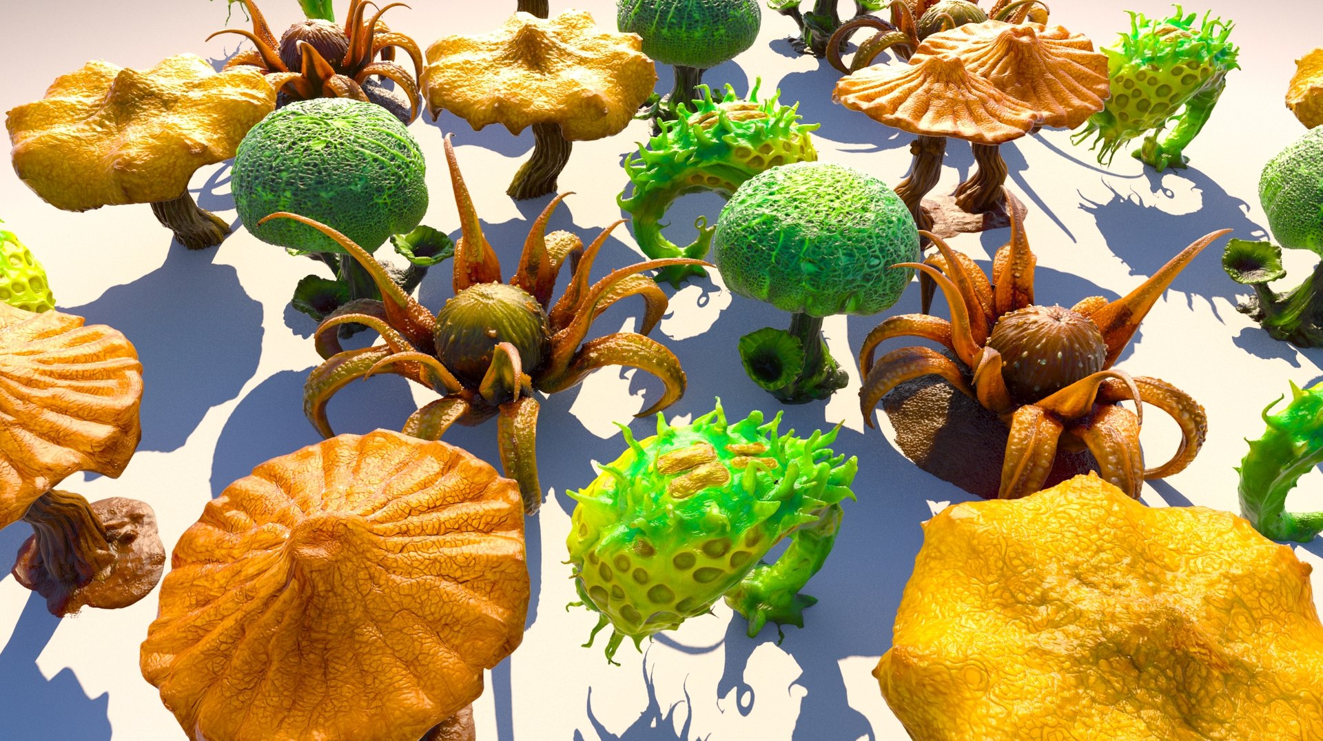 3D Alien Plants Pack Model - TurboSquid 2403752