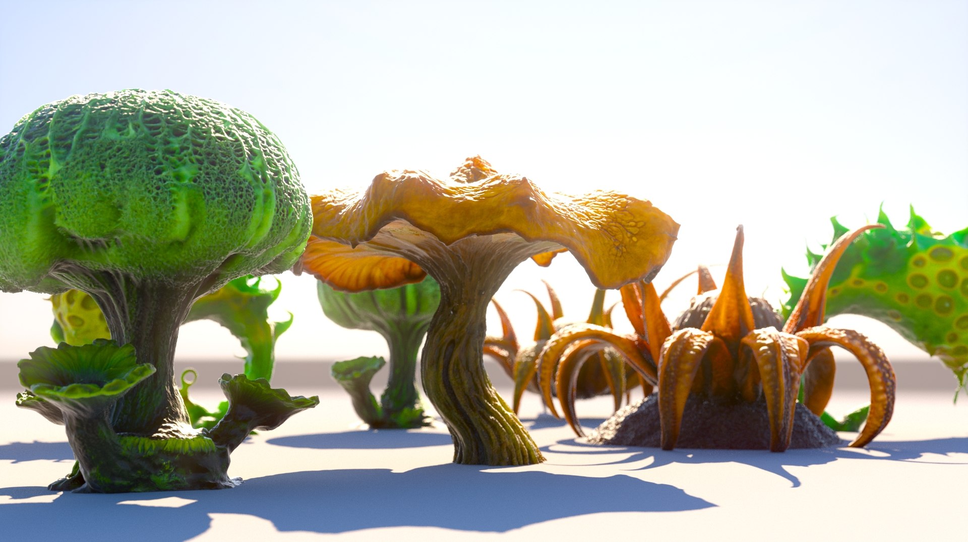 3D Alien Plants Pack Model - TurboSquid 2403752