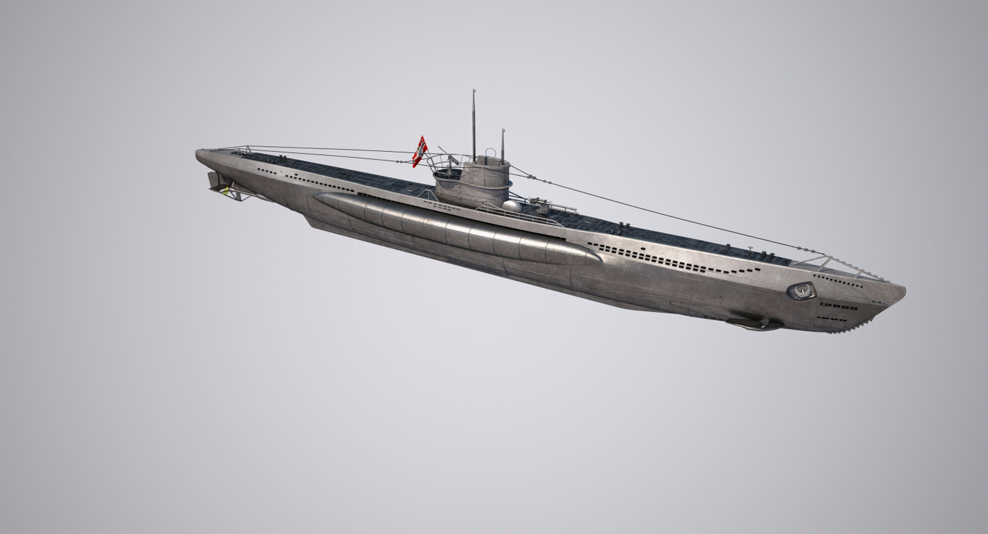 3D Model U-boat Type Viic U - TurboSquid 1165110