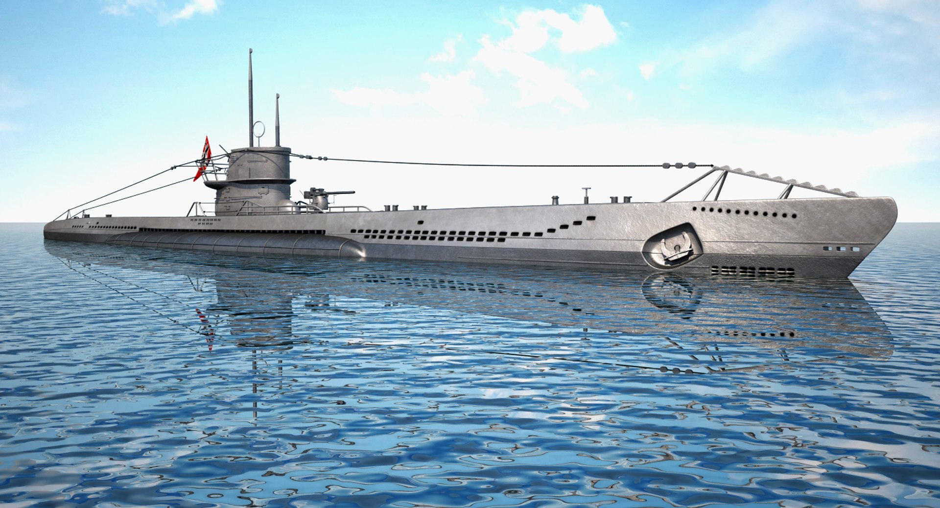 3D model u-boat type viic u - TurboSquid 1165110