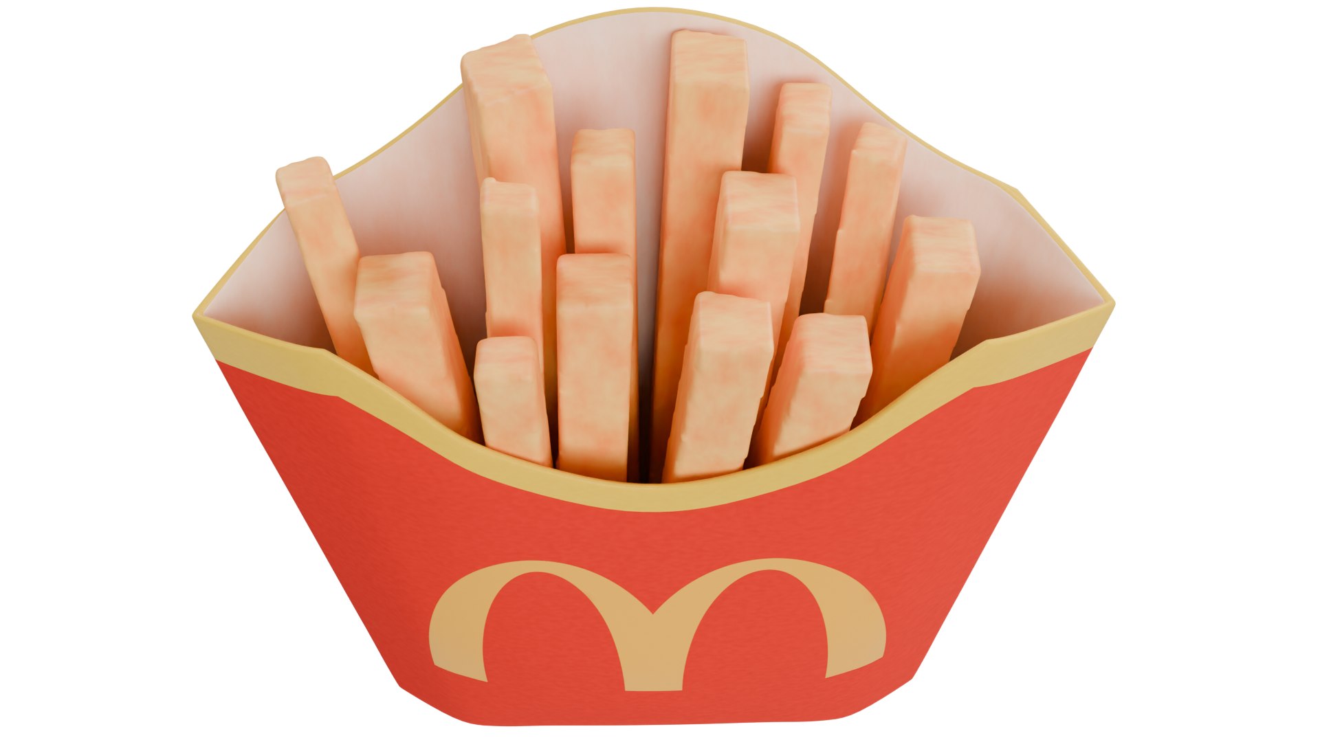 3D French Fries Model - TurboSquid 2348725
