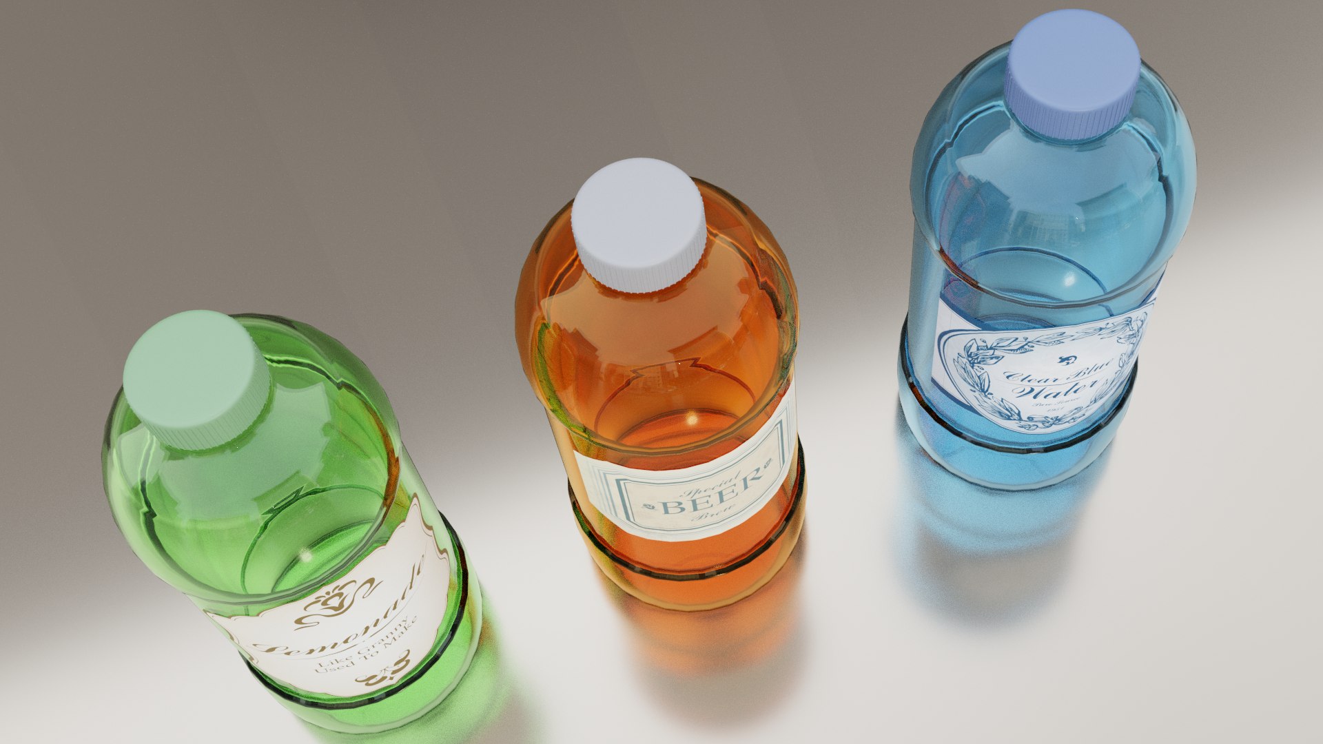 3D Generic Plastic Bottles Model - TurboSquid 1522367