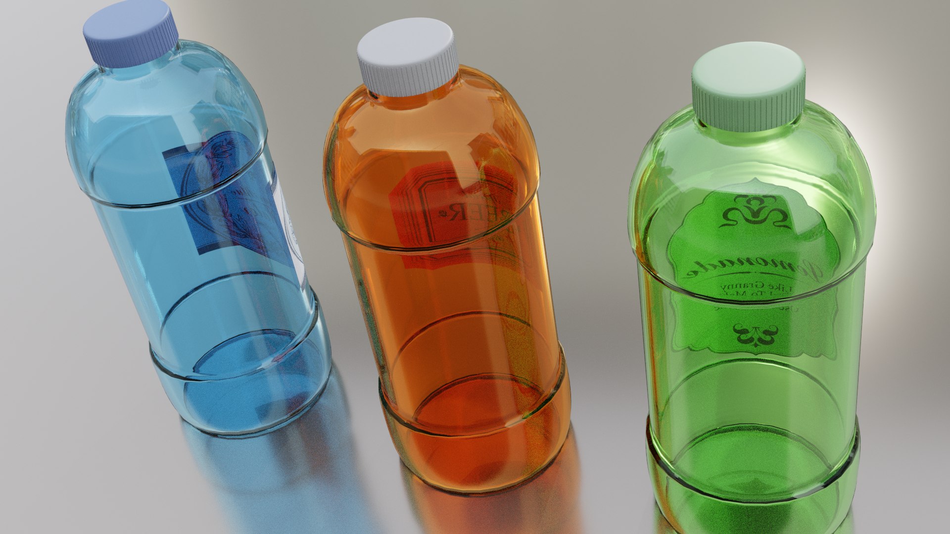 3D Generic Plastic Bottles Model - TurboSquid 1522367