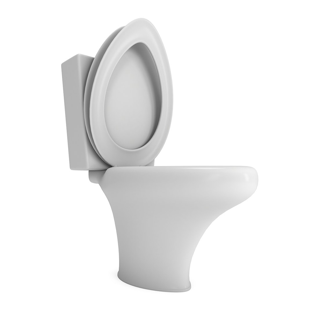 Ceramic Toilet Bowl Bathroom Object 3D - TurboSquid 1646537