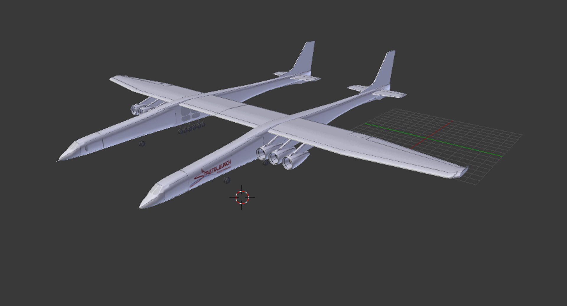 Stratolaunch Model Turbosquid 1425141
