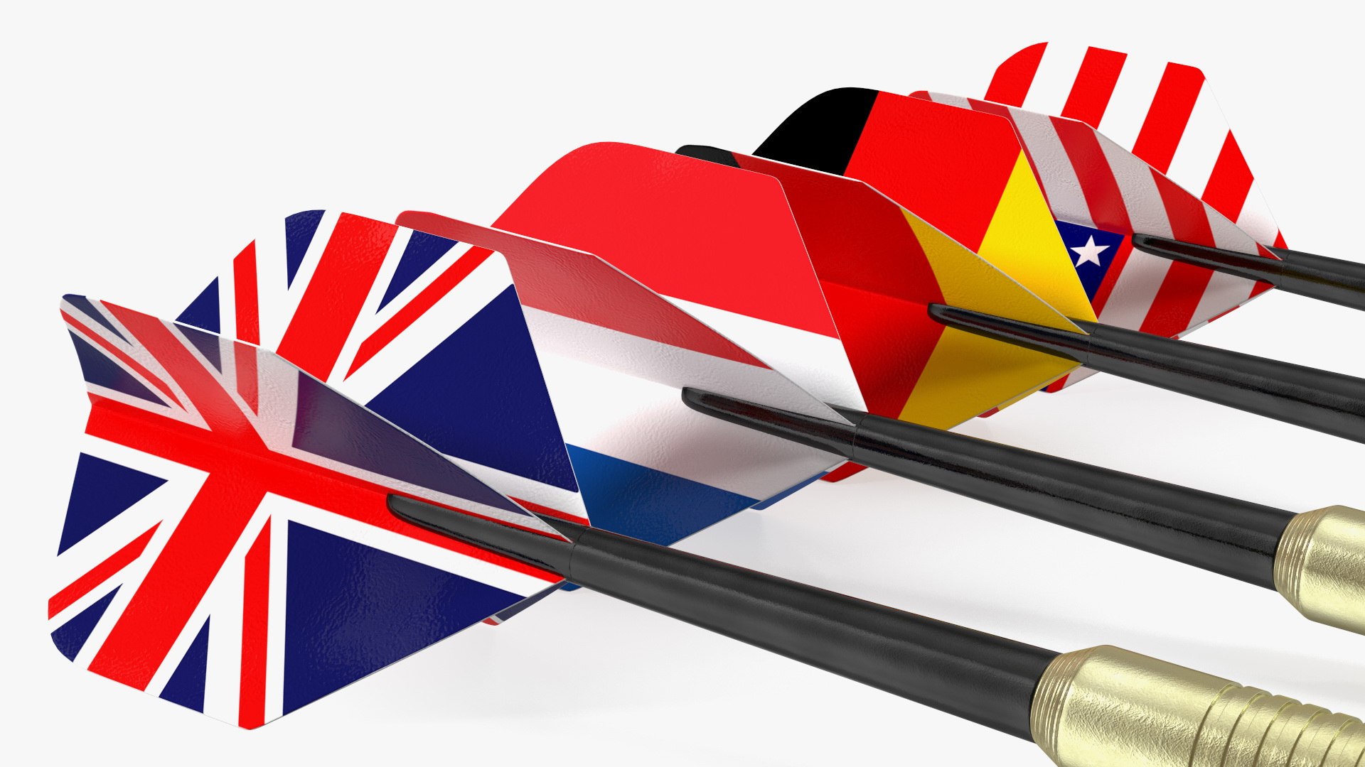 International Flag Themed Darts Set 3D Model - TurboSquid 2211803