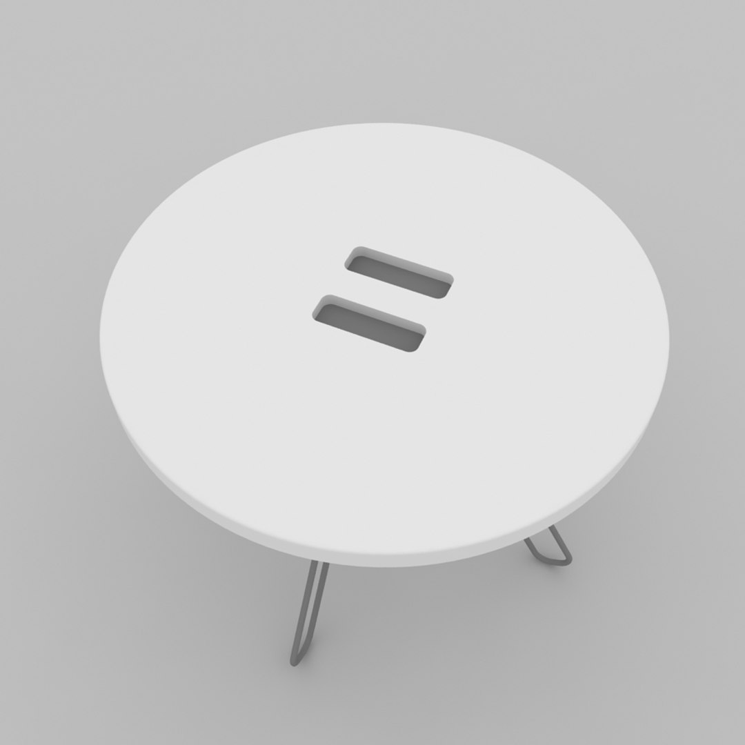 3d Model Button Coffee Table
