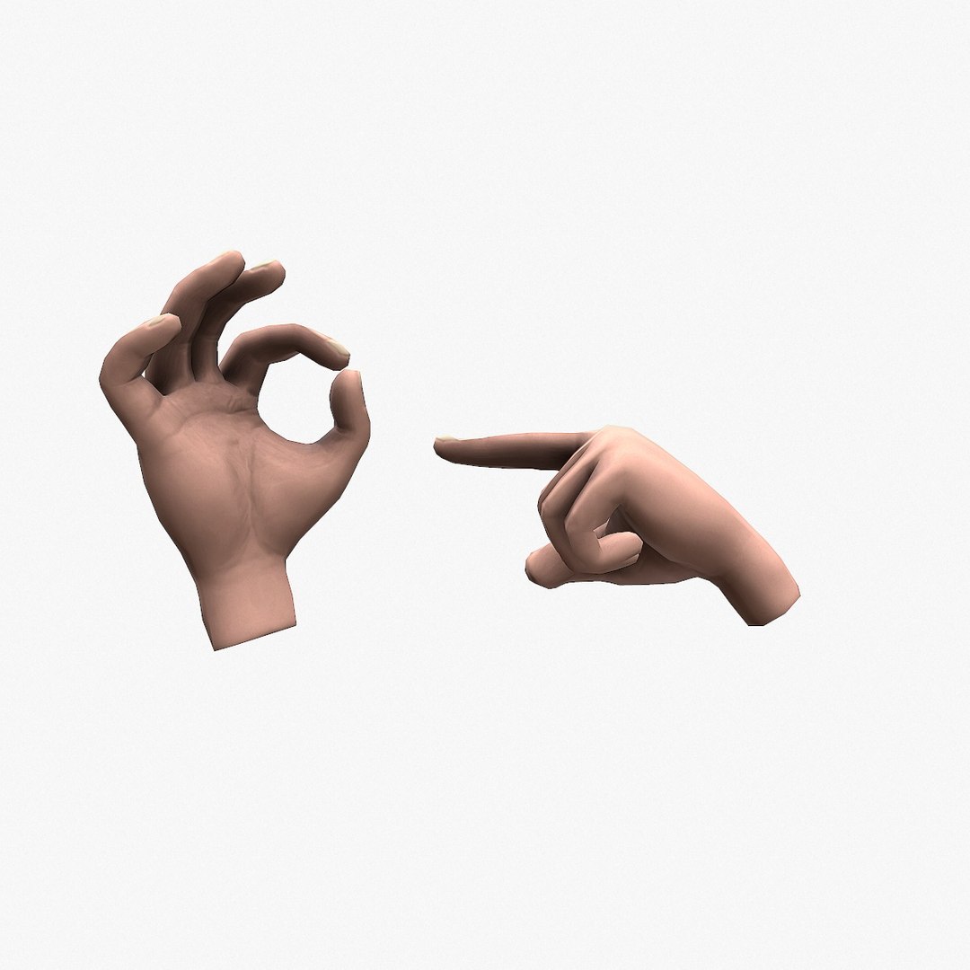 Hands rig animations 3D model - TurboSquid 1451551