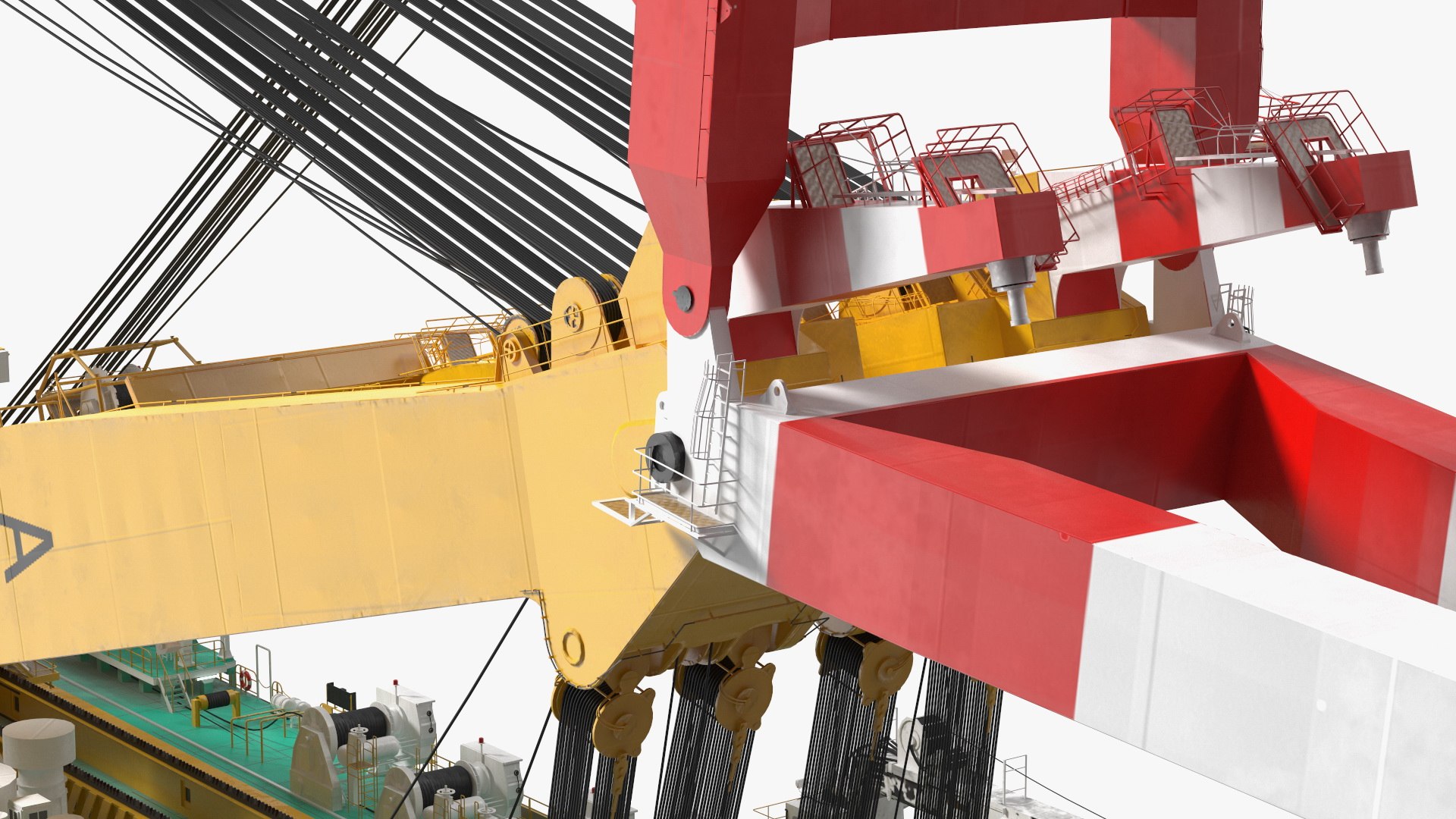 Floating Crane Ship model - TurboSquid 1874691