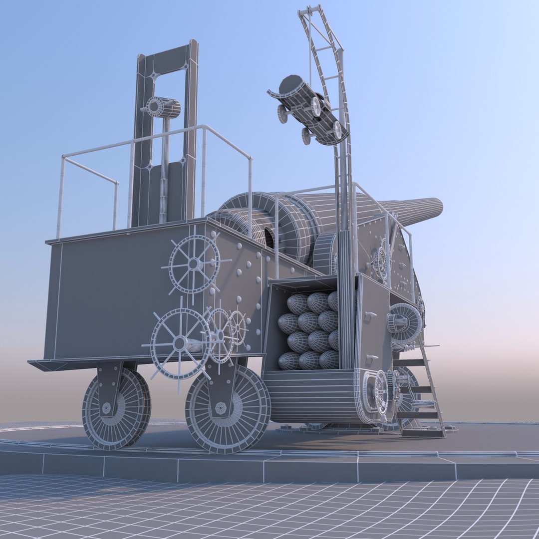 Krupp Cannon 3D - TurboSquid 1324156