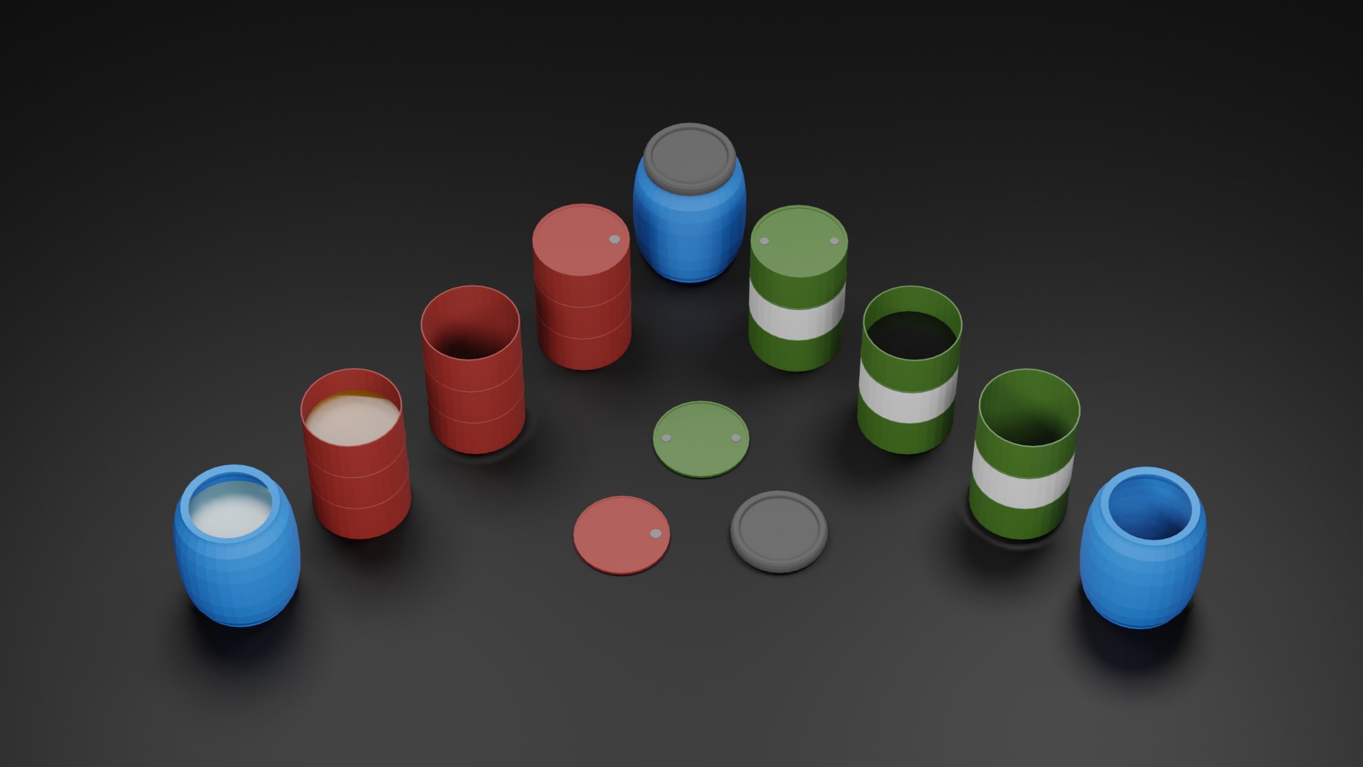 Free Polygon Barrels Model - TurboSquid 2043395