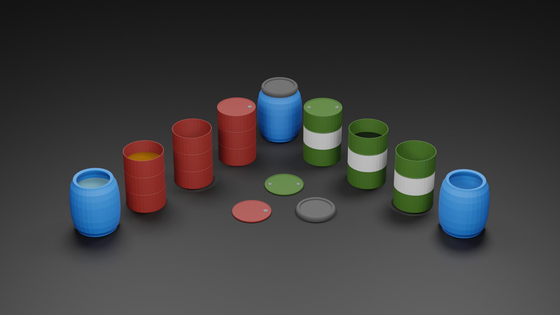 Free Polygon Barrels Model - TurboSquid 2043395