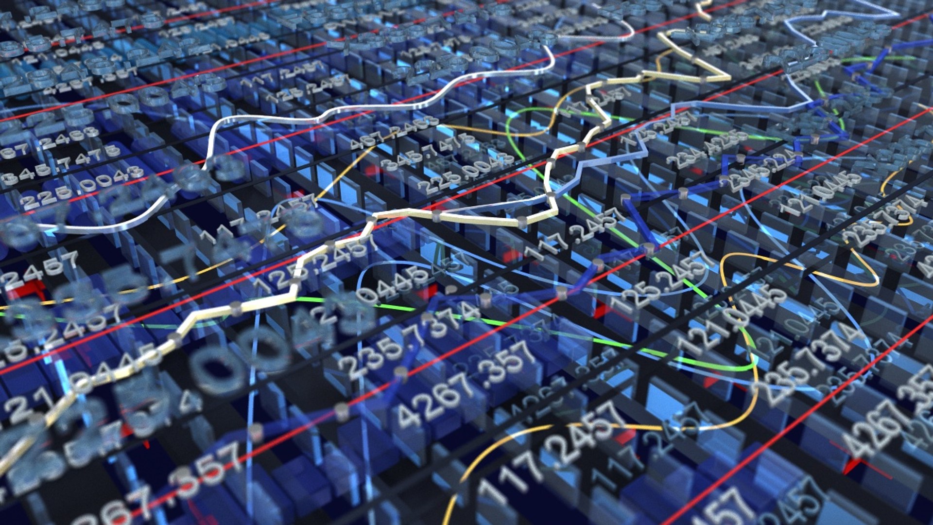 Stock Market Abstract Finance 3D Model - TurboSquid 1262046