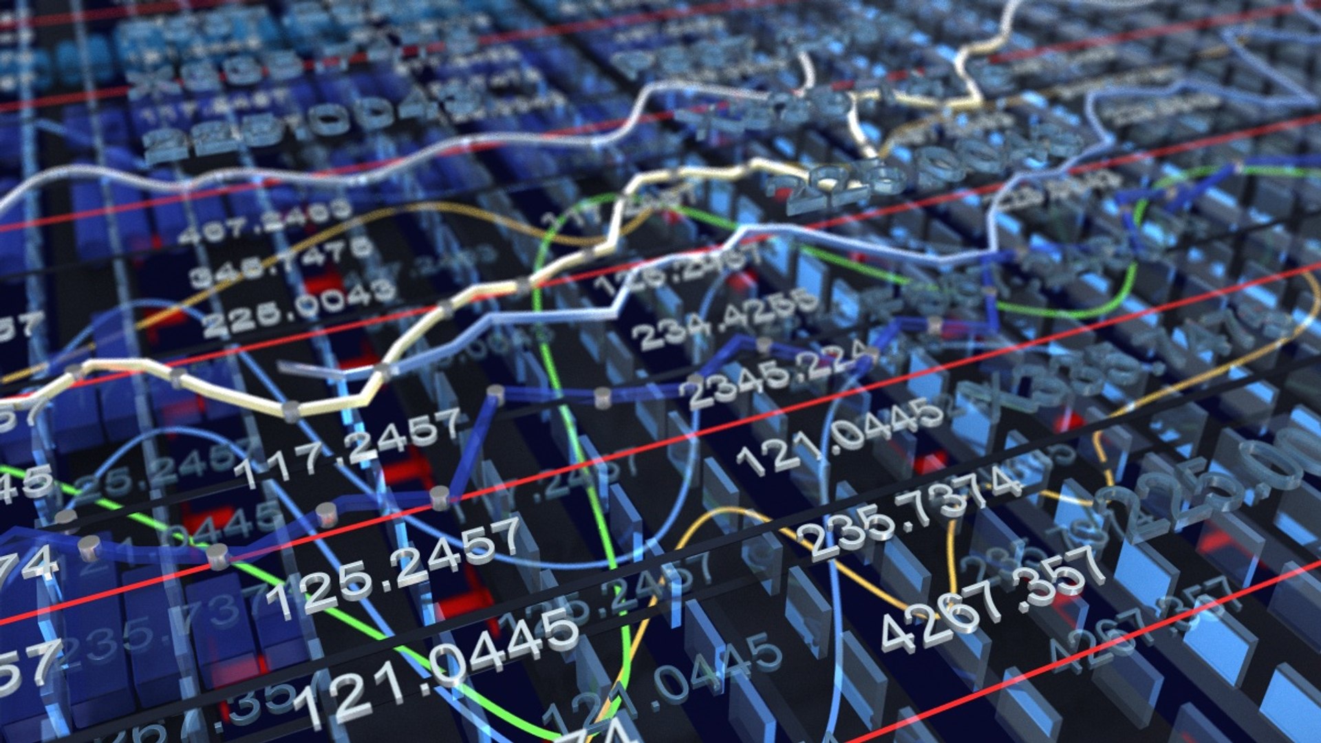 Stock Market Abstract Finance 3D Model - TurboSquid 1262046